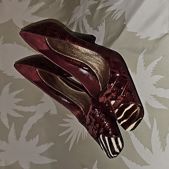 Kenneth Cole New York | Shoes | Kenneth Cole Bordeaux Red Croc Zebra ...